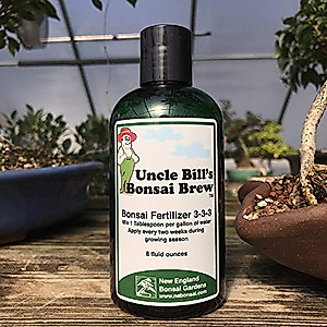 Uncle Bill's Liquid Bonsai Fertilizer - Specially Formulated Bonsai Food for Vibrant Growth, Easy to Use, Trusted by Enthusiasts, 8 Ounces