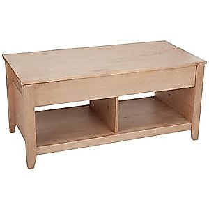 Amazon Basics Lift-Top Storage Coffee Table, Natural