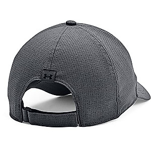 Under Armour Men's Armourvent Adjustable Hat , Pitch Gray (012)/Black , One Size Fits Most