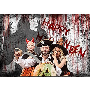 Happy Halloween Backdrop Nightmare Before Christmas Background Scary Ghost Party Decorations for Kids Photography Pictures 7X5FT 072