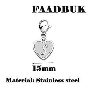 FAADBUK Initial Heart Charm (S)