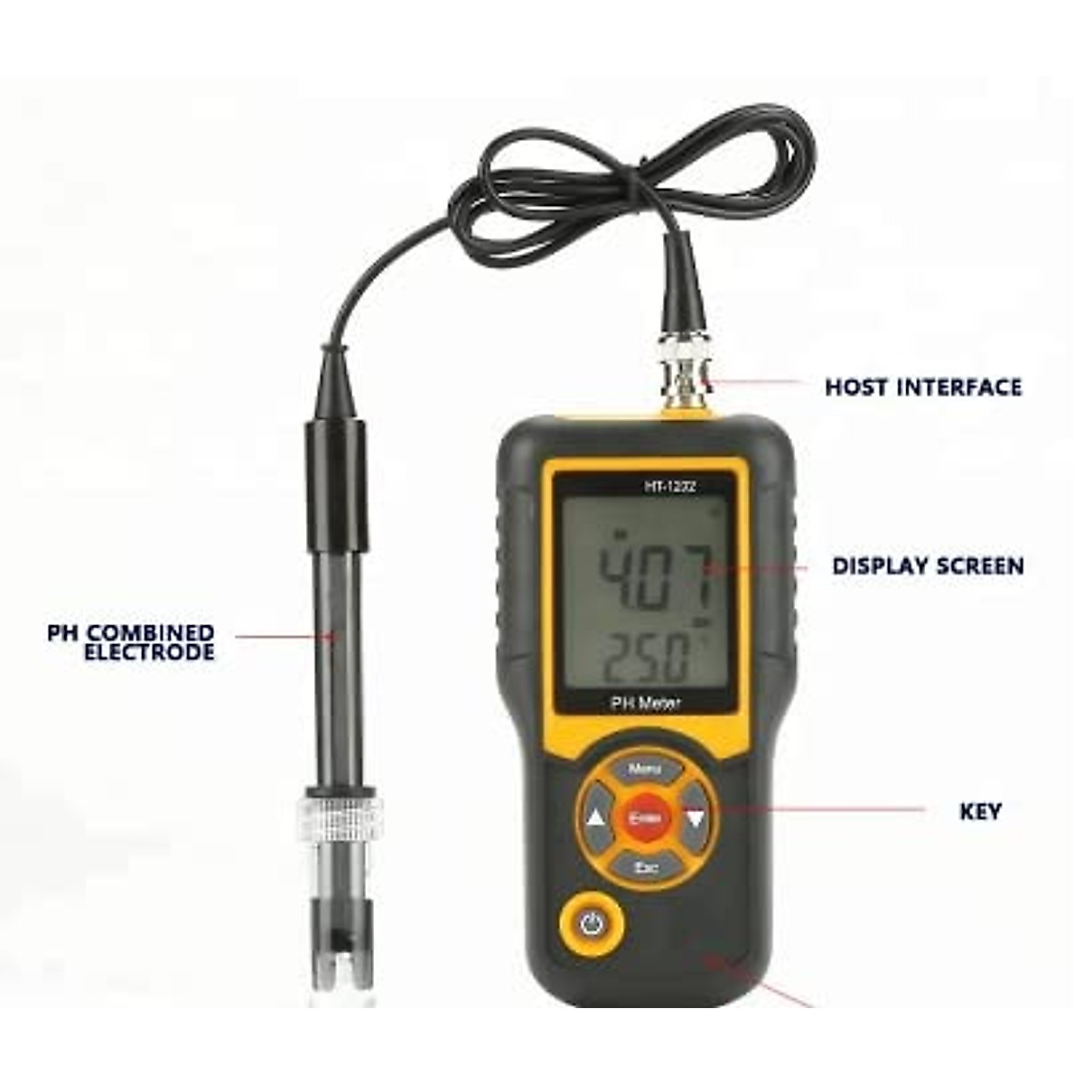 HT-1202 Digital PH Meter