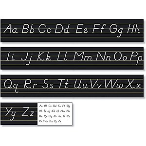 North Star Teacher Resources Black Modern Manuscript Alphabet Line (NST9032)