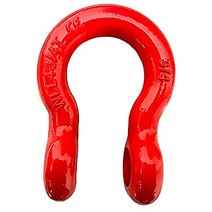 Shackle Hitch Receiver 2 inch - 35,000 Lbs Break Strength - Recovery Hitch Shackle Tow Point Bracket Heavy Duty Solid 3/4'' D Ring Hitch Towing Accessories Compatible with Trucks Jeeps and ATV Hitch