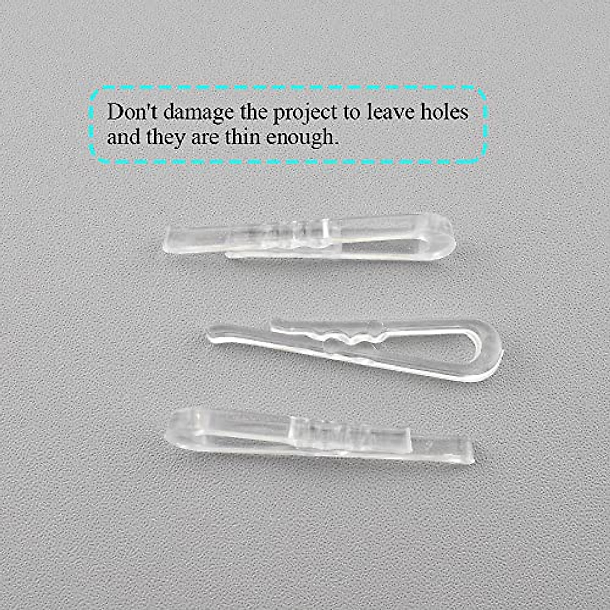Hao Pro 38mm Length Clear Plastic Alligator Clip Easy Storage Securely Clip Prevent Damage Fabric Flexible Material U Shape Transparent Garment Clips 170 Pieces for Folding Ties Socks Pants Shirts