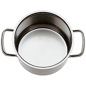 WMF Pot Set 5-Piece Gourmet Plus Inside Scale Steam Vent Made in Germany Hollow Handles Metal Lid Cromargan® Stainless Steel Suitable for Induction Hobs Dishwasher-Safe