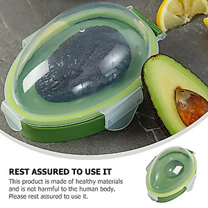 CALLARON Avocado Holder Avocado Saver 4pcs Avocado Storage Containers Reusable Avocado Keeper Fruit Food Crisper Storage Box Individual Avocado Saver Holder for Fridge Fruit Keeper