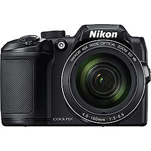 Nikon COOLPIX B500 Digital Camera (Black) (26506) + 2 x 32GB Card + Case + Card Reader + Corel Photo Software + Flex Tripod + HDMI Cable + Memory Wallet + Cap Keeper + Cleaning Kit
