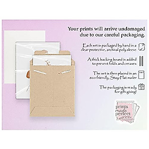 Botanical Prints Wall Art - Watercolor Eucalyptus Leaf Prints (Set of 4) - 8x10 - Unframed