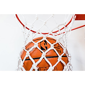 Ultra Sporting Goods Heavy Duty Basketball Net Replacement - All Weather Anti Whip, Fits Standard Indoor or Outdoor Rims - 12 Loops (White)