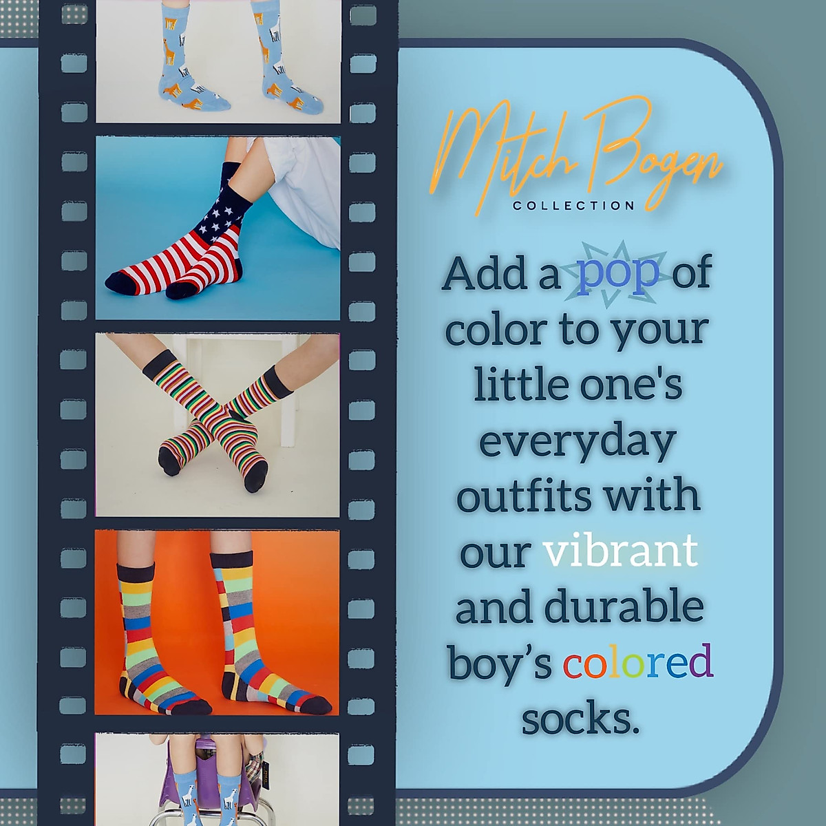 Mitch Bogen Boy's Novelty Crew Dress Fun Design Socks 12 Pairs Assorted Sports Shape Pattern (Boys 1, Medium)