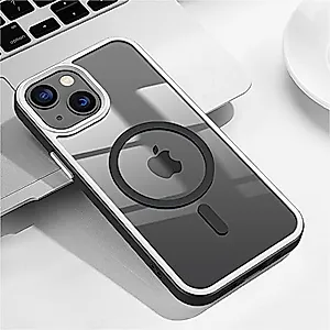 HONGRVWI Magnetic Adapter Ring，Qi-Enabled Devices and Snap/Snap+ Wireless accessorie，Includes 2 Magnetic Rings and 2 Auxiliary Installation Tools，Works with iPhone, Android, Samsung Phones (Black)