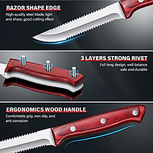 TAN REN 5 inch Fillet Knife and 8 Inch Boning Knife for Filleting and Boning, Brisket Knife with Sheath, Bait Knife Saltwater with Sheath