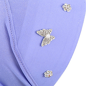 Little Girls Hijab Islamic Kids Hijab Headscarf Handmade Butterfly Rhinestone Muslim Hijab Cap for Girl (2-5year)