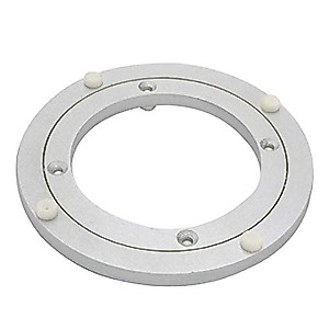 Dailydanny Aluminum Heavy Duty Lazy Susan Rotating Turntable Bearing Swivel Plate Hardware for Dining-Table (10 inch)