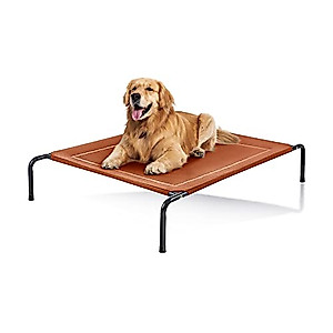 Love's cabin Outdoor Elevated Dog Bed - 49in Cooling Pet Dog Beds for Extra Large Medium Small Dogs - Portable Dog Cot for Camping or Beach, Durable Summer Frame with Breathable Mesh