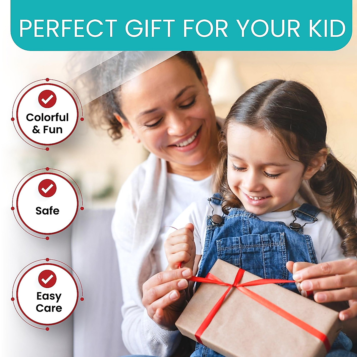 TruChef Kids Cut Resistant Gloves (Ages 4-8) - Aqua - Maximum Kids Cooking Protection| Safe hands from Real Kitchen Knives and Tools