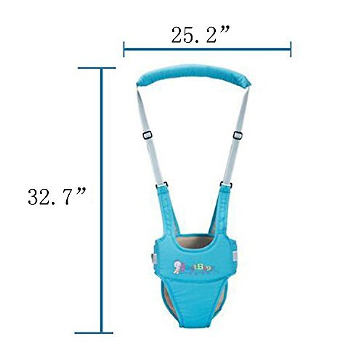 OLizee® Breathable Handheld Baby Child Harnesses Learning Assistant Toddler Walking Helper Kid Safe Walking Protective Belt(Blue)