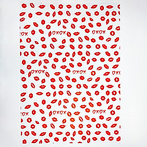 MORANTI Red Lips Pattern Bulk Tissue Gift Wrap 25 Sheets 19.7 Inch x 27.5 Inch for Birthday, Wedding, Anniversary, Valentine's Day Party Supplies
