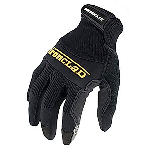 Ironclad Box Handler Work Gloves BHG, Extreme Grip, Performance Fit, Durable, Machine Washable, (1 Pair), Large - BHG-04-L, Black