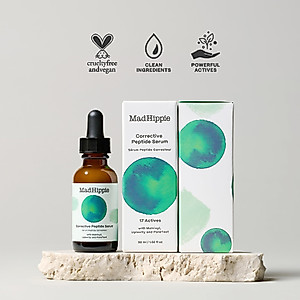 Mad Hippie Corrective Peptide Serum - Anti-Wrinkle Cream for Face, Serum for Women & Men, Skin Tightening Facial Serum, Collagen Boosting Peptides, 1.02 Fl Oz