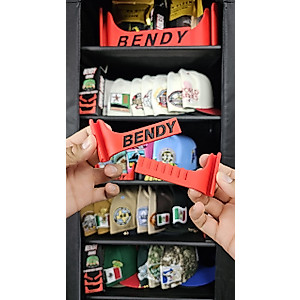 Bendy Brims Adjustable Hat Brim Bender - Baseball Cap Curver for Men - Red