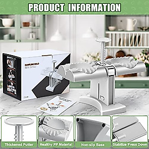 Dumpling Maker Machine,Dumpling Maker Press,Household Double Head Acutomatic Dumpling Maker Mould,Pierogi Empanada Maker Press