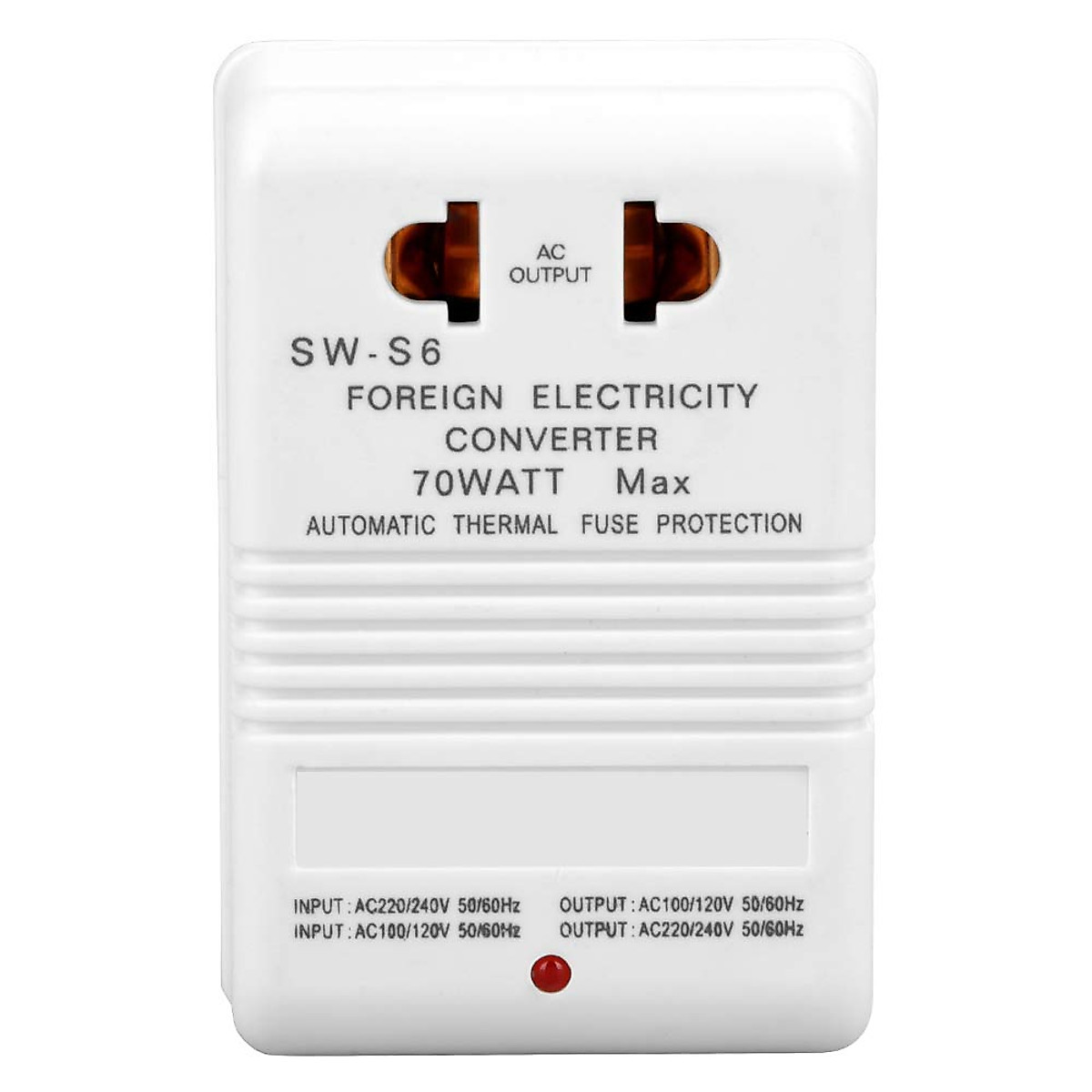 70W 110V/120V to 220V/240V StepUp& Down Voltage Converter Transformer (CN Standard Plug)