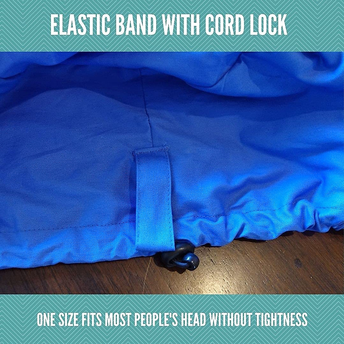 First Lifesaver Working Cap with Buttons and Ribbon Tie for Women, Long Hair (Euro Midnight Flowers)