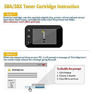 Toner Bank 58A CF258A Compatible Toner Cartridge with Chip Replacement for HP 58A CF258A 58X CF258X Pro M404n M404dn M404dw MFP M428fdw M428fdn M428dw M404 M428 Printer (Black, 2 Pack)