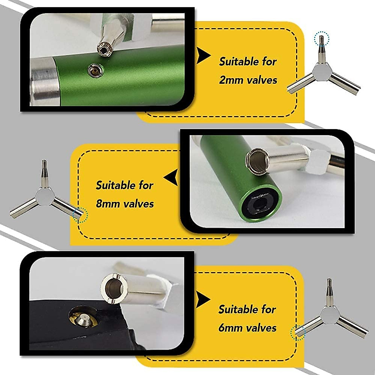 Jadeshay Element Valve Key, Airsoft KSC WA Gas Magazine Charging Valve Removal Tool, Stainless Steel, Smooth Handling, Universal Compatibility & Easy Maintenance