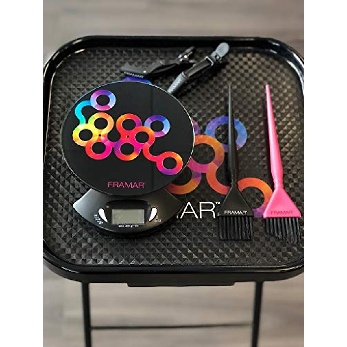 Framar Digital Scale, Hair Color Scale, Kitchen Scale, Food Scale, Gram Scale - Elegant Black