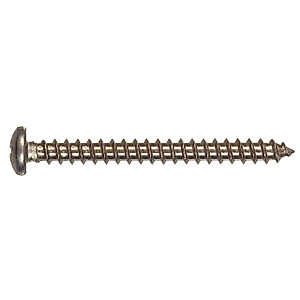 Hillman 823266 Stainless Steel Pan Head Phillips Sheet Metal Screw, #8 x 1-Inch, 100-Pack