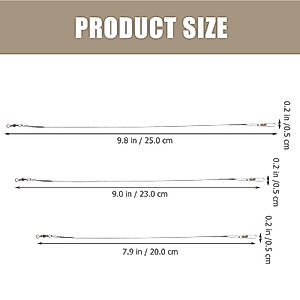 30pcs Lure Line Fishing Lines Fishing Leaders Saltwater Fishing Fishing Lines Metal Fishing Leading Wire Professional Fishing Lines Fish Leaders