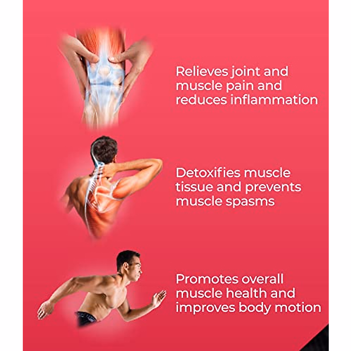 Mountain Ice Muscle Pain Relief Gel for Back & Neck Pain, Sprains, Soreness, Reduce Inflammation Fast, Made with Natural Ingredients,Made in The USA (1)