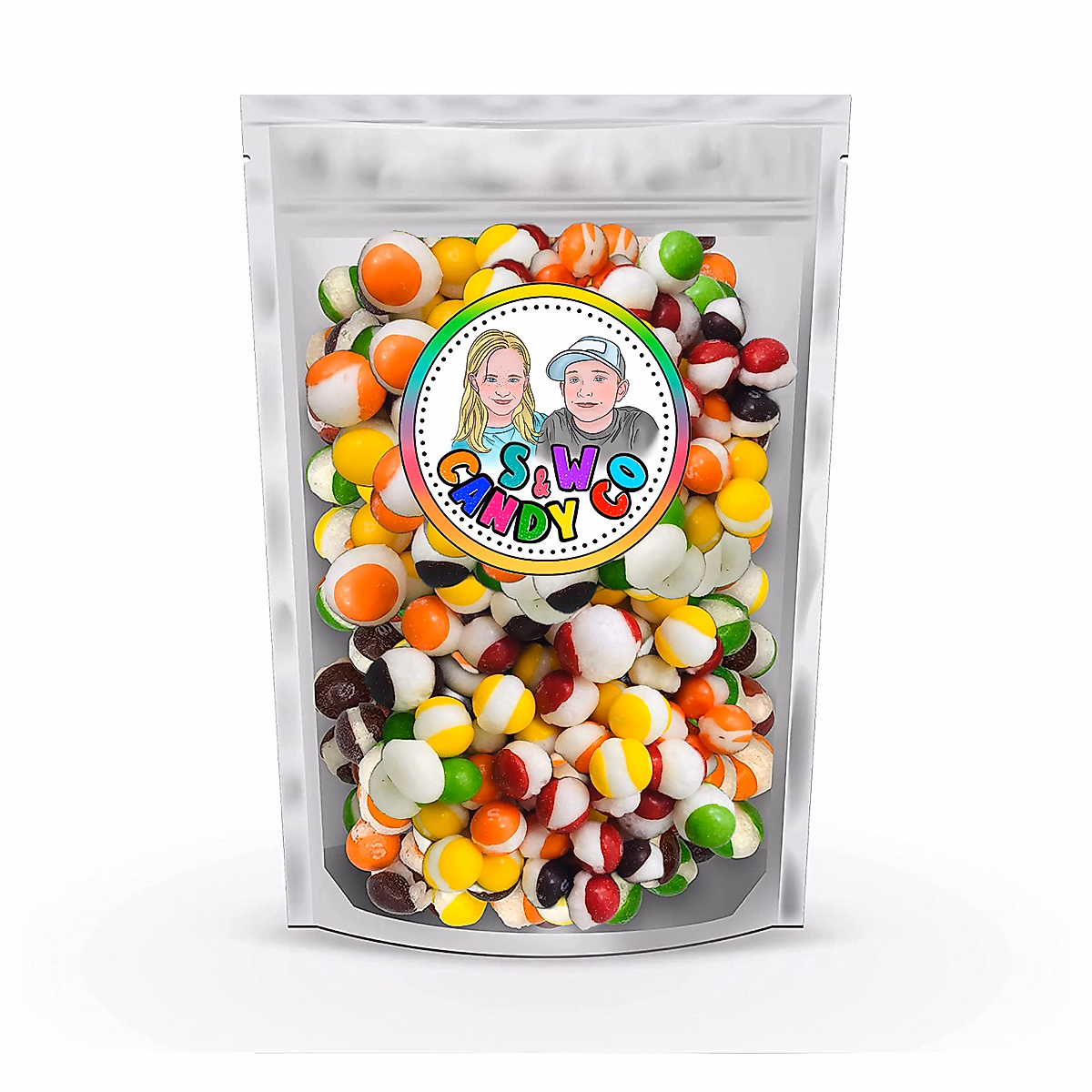 S&W Candy Co. Freeze Dried Sour Freetles | Freeze Dried Candy | 9oz BIG BAG | Super Sour Candy | PROUDLY MADE IN THE USA