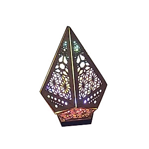 Colorful 3D Projection Hollow Lamp, Large Floor Lamp Led Colorful Diamond Lights, Bohemian Floor Decorative Lamp, Night Decorative LED Light for Living Room Home Decor Modern Floor Lamp