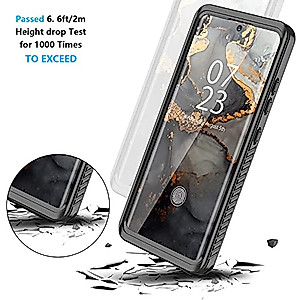 ANTSHARE for Samsung Galaxy S21 Ultra Case Waterproof,Galaxy S21 Ultra Case with Screen Protector,360 Full Body Heavy Shockproof Rugged Samsung S21 Ultra Phone Case for Women Men Black/Clear