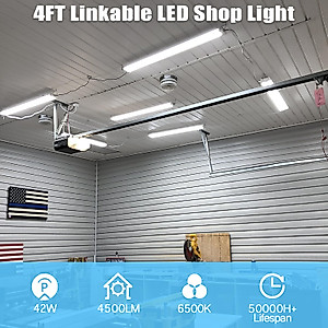 THKSGOD Linkable LED Shop Light 4ft