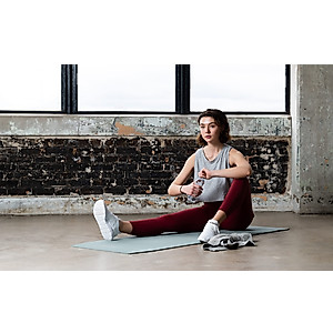 LOMI Fitness Yoga Mat with Slip-Free Material, Great for at Home or Gym Workouts, Yoga, Pilates and More, 6mm, 61cm x 173cm, Gray, (LF5006GY)