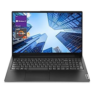Lenovo V-Series V15 Business Laptop, 15.6" FHD Display, AMD Ryzen 7 7730U, 24GB RAM, 1TB SSD, Numeric Keypad, HDMI, RJ45, Webcam, Wi-Fi, Windows 11 Pro, Black