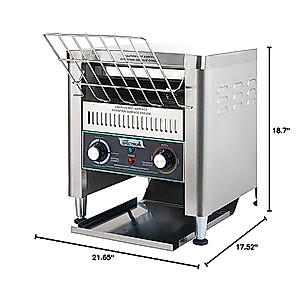Winco ECT-300 Commercial Conveyor Toaster, 300 Slices/Hour