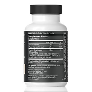 Shaklee - Sustained Release Vita-C® 500mg - High-Potency Cellular and Immune Support Formula with Proprietary Sustained-Release System - includes Rose Hips and Bioflavonoid Blend - 180 Tablets