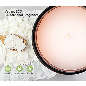 Cedar Wood Scented Candles for Home Aromatherapy Candle Gifts for Women, Long Lasting Soy Candle Help Relaxing Stress Relief Cool Meditation Healing Calming