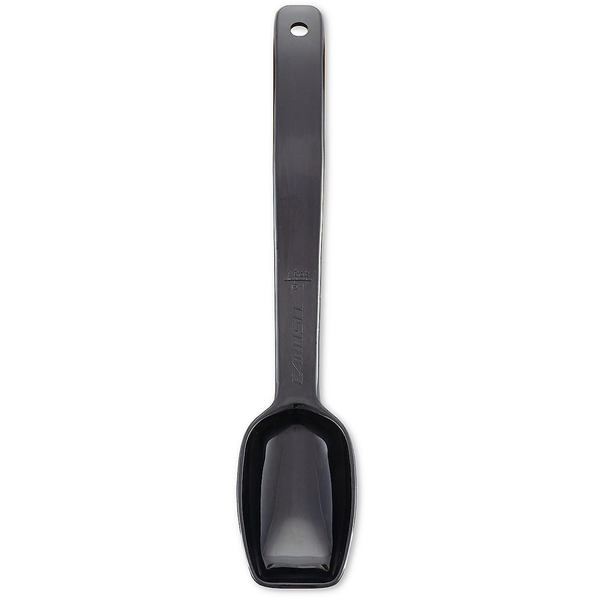 CFS Plastic Solid Spoon, 9 Inches, Black, (Pack of 12)
