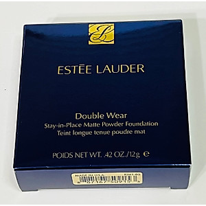 Estee Lauder Double Wear Stay-in-Place Matte Refillable Powder Foundation 4N1 Shell Beige, 0.42 oz/ 12 g