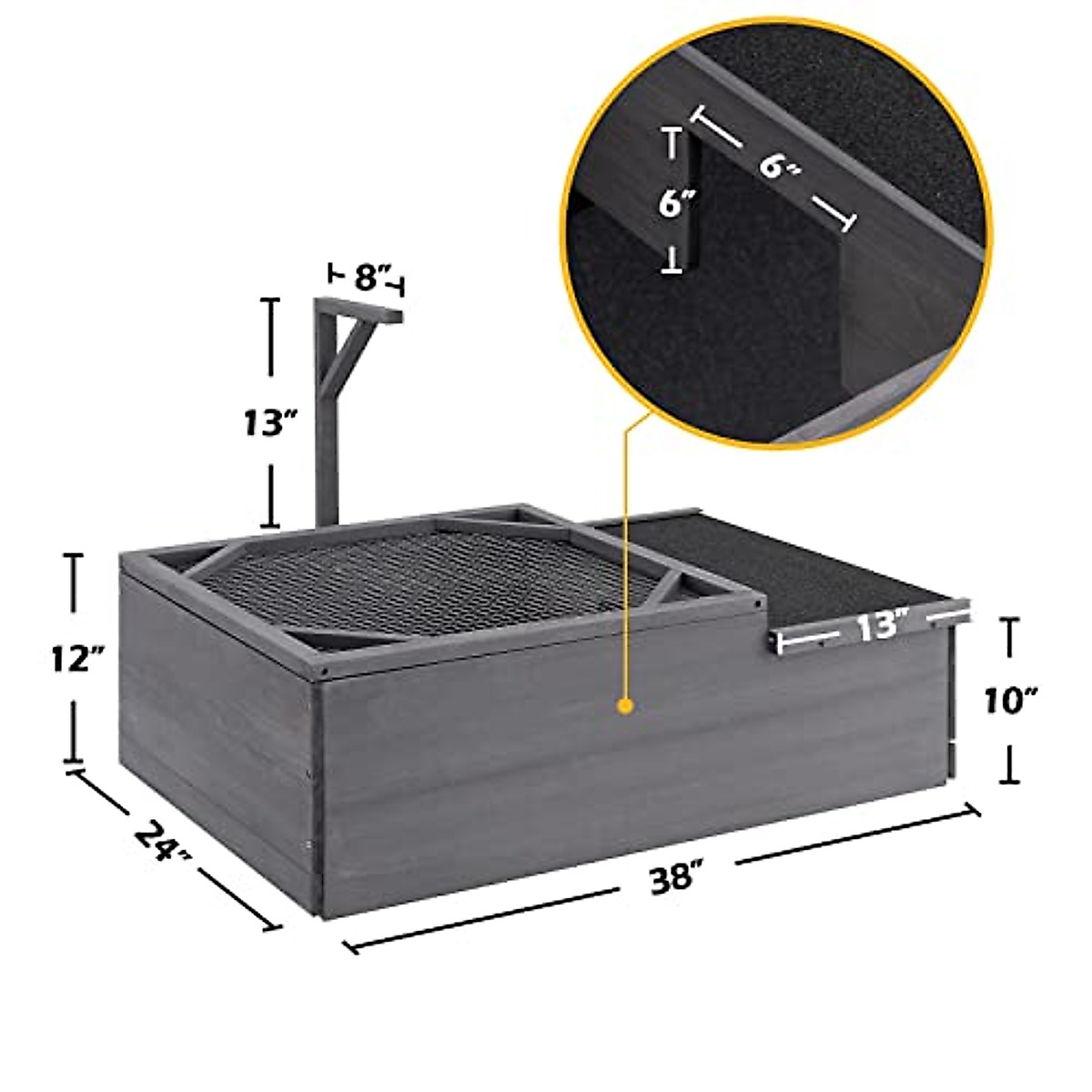 Tortoise House Large Tortoise Habitat Cage, Upgraded Wooden Tortoise Large Box Turtle Habitat Enclosure with Light Support Frame,Trays, Weatherproof Roof, Reptile Cage House for Lizards, Geckos