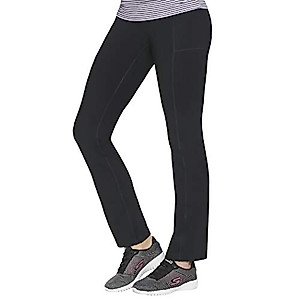 Skechers Women's Go Walk Pant Straight Leg, Bold Black, Medium