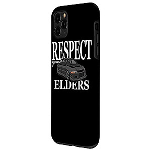 iPhone 11 Pro Max Retro Racer, Respect Your Elders, Mens Vintage Tuner Car Case