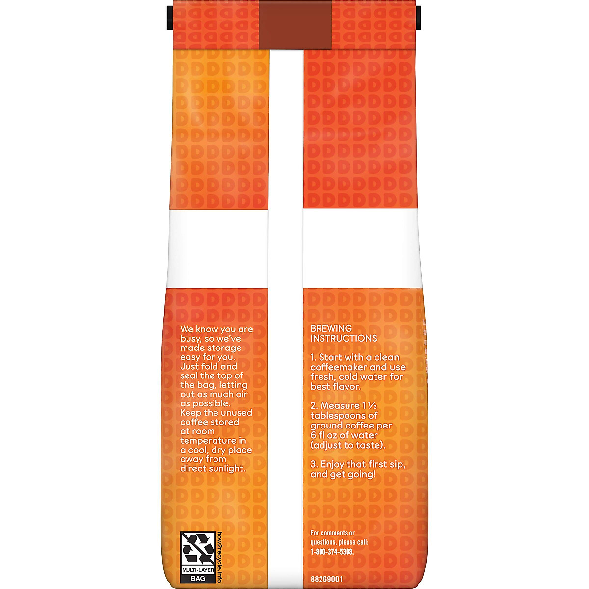 Dunkin' Hazelnut Flavored Ground Coffee, 12 Ounces